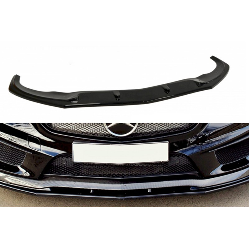 Spoiler Avant Mercedes Cla Amg c117 2013 2016 Abs Noir design2